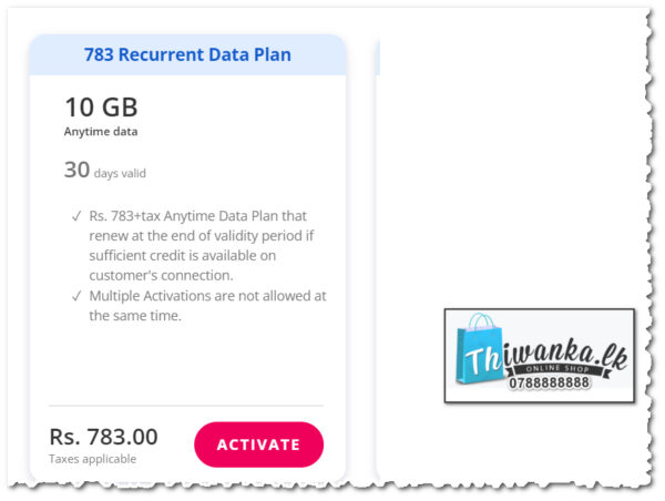 Dialog 4G Router Per Day ( Pre paid 4g Reload) - Thiwanka.lk
