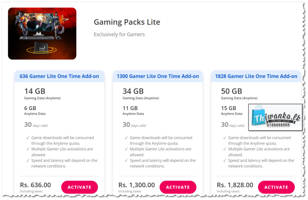 Dialog 4G Router Per Day ( Pre paid 4g Reload) - Thiwanka.lk