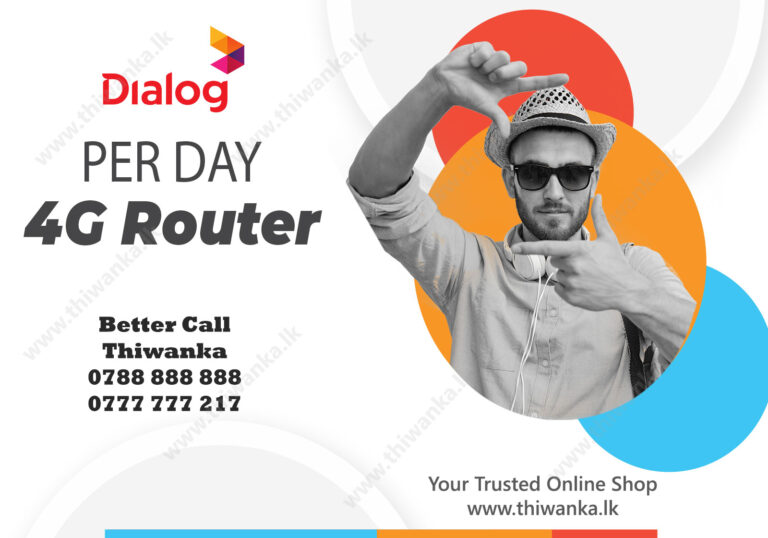 Dialog 4G Router Per Day ( Pre paid 4g Reload) - Thiwanka.lk