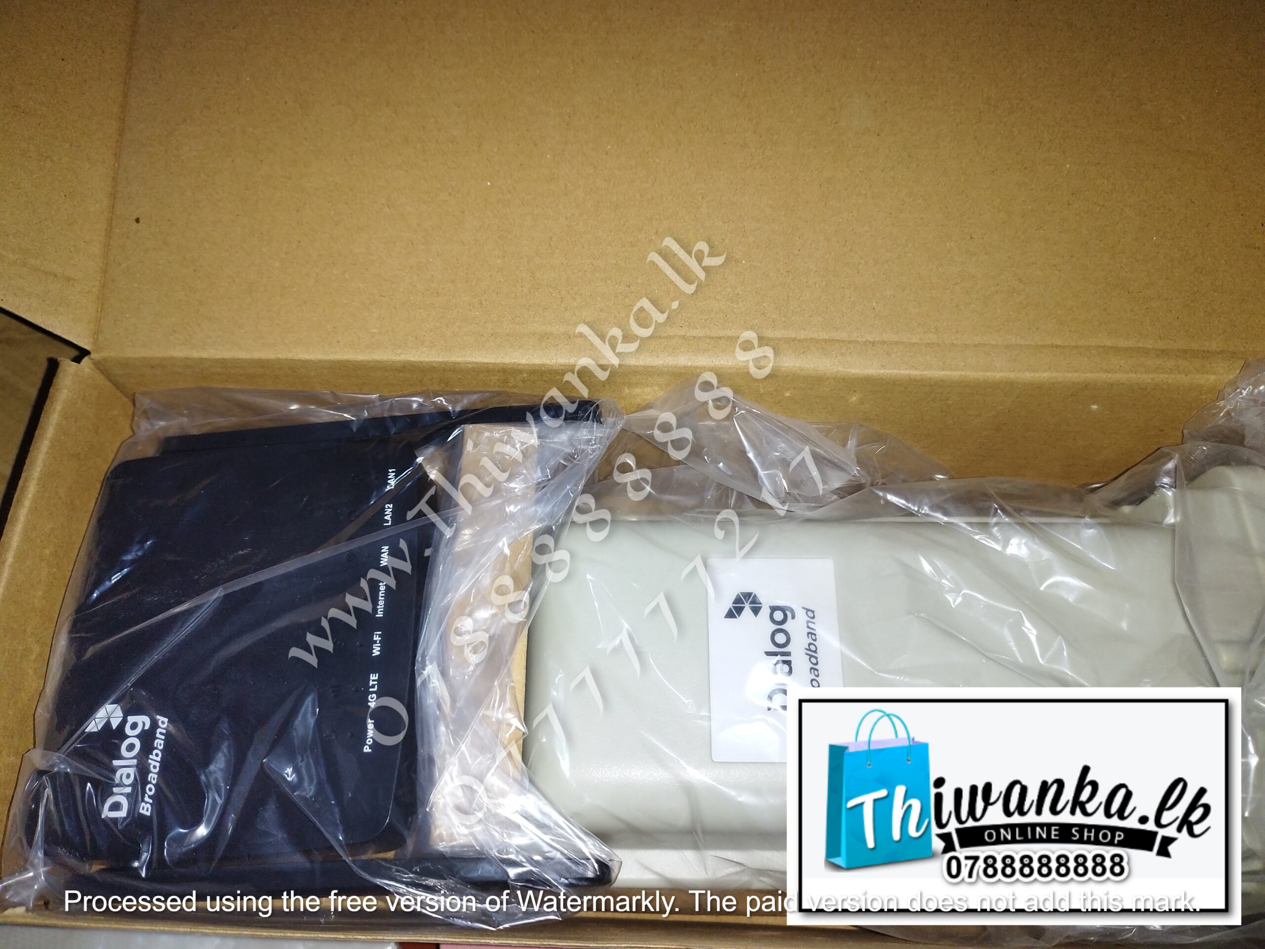 Dialog 4G Router ( Post paid 4g ) And Dialog Outdoor Antana - Thiwanka.lk