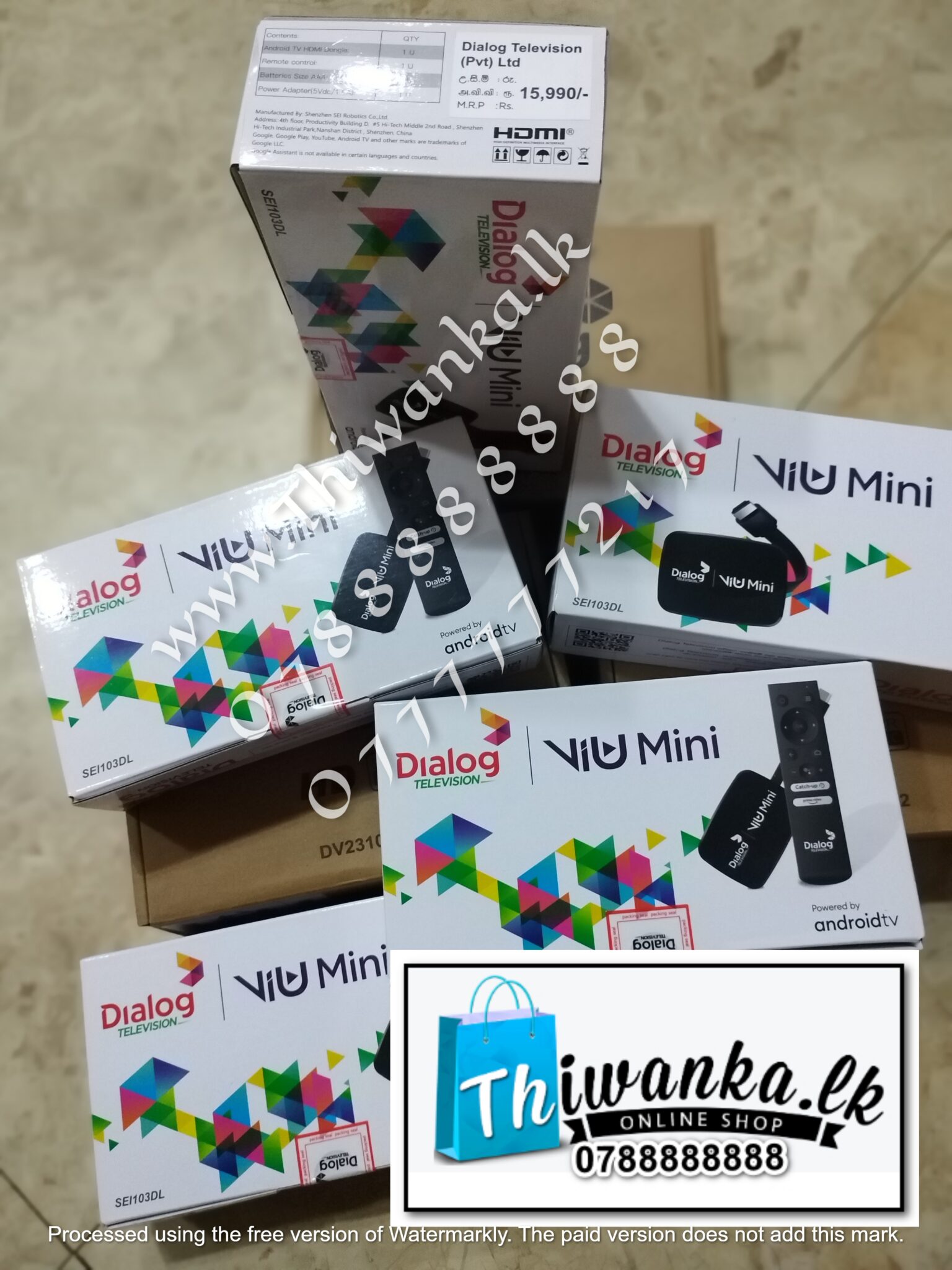 Dialog Viu Mini Tv Box - Pre paid & Post paid - Thiwanka.lk