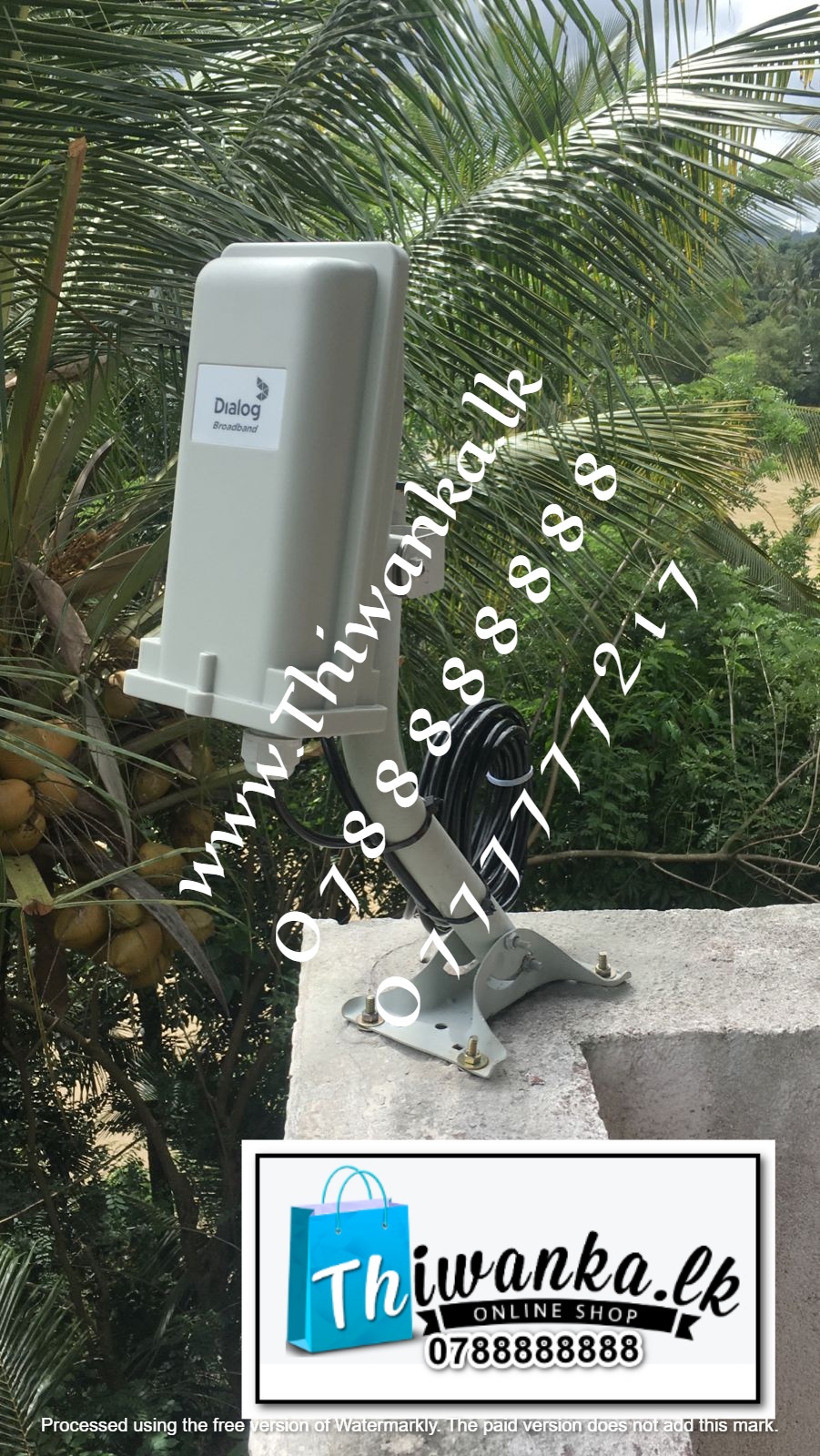 Mawilmada Kandy Dialog 4g outdoor unit fix done - Thiwanka.lk