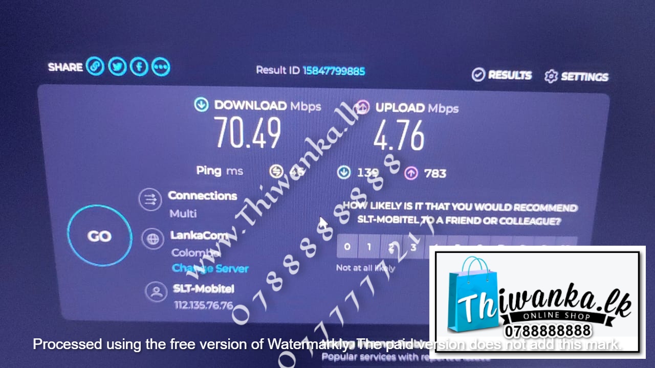 70Mbps Slt Mobitel 4g Routers S12 Pro - Thiwanka.lk